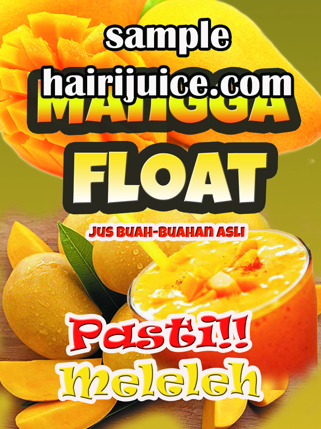 Sticker Balang air Jus Buah